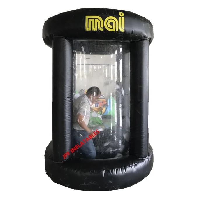 Black Color Inflatable Money Cash Cube, Promotion Inflatable Lucky ...