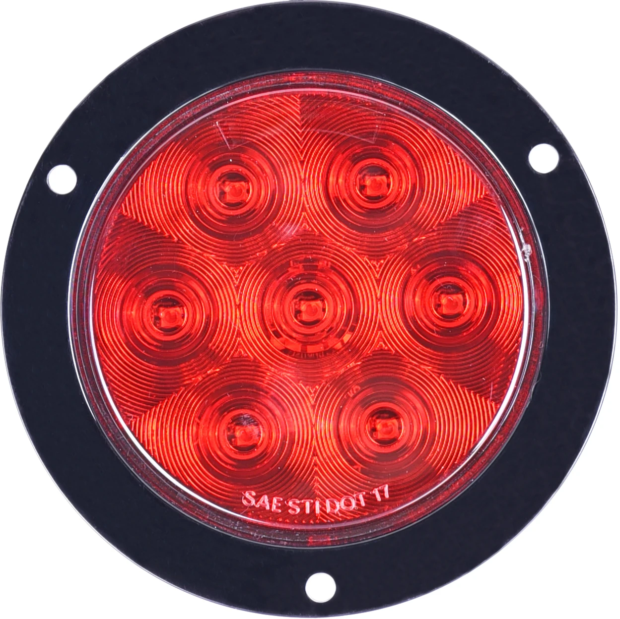 4 Inch Round LED Light Stop/Tail/Turn, Flange Mount Truck Trailer Tail ...