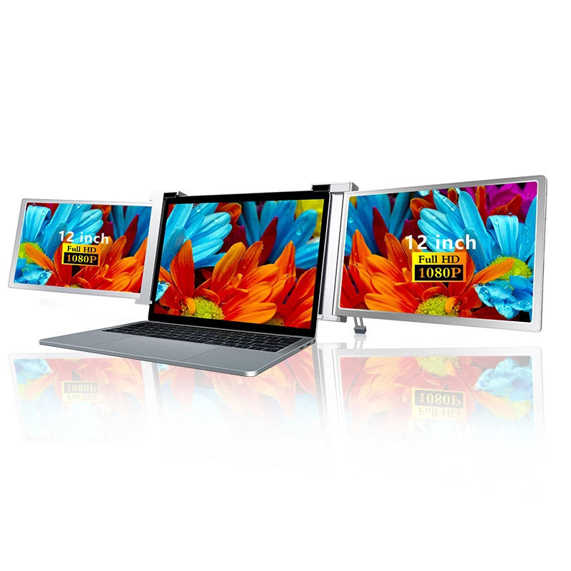 2024 NEW Factory Price Direct 12 Inch Portable Triple Screen for Laptop ...