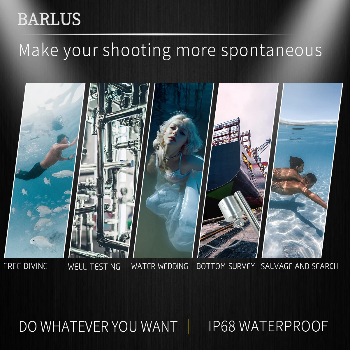 Ip68 2 Million Pixel Mini Salvage Diving Helmet Rov Ruv Robot ...