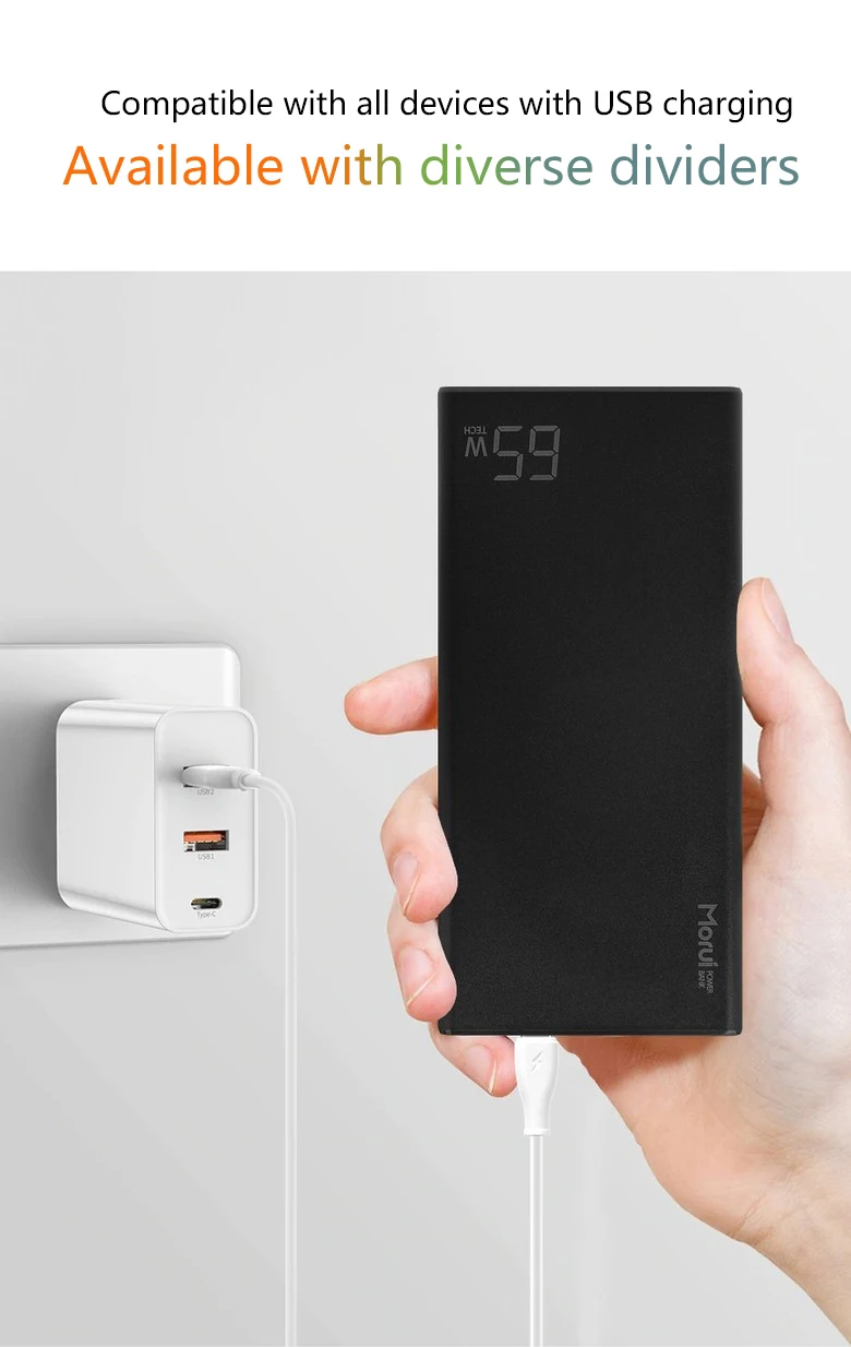 New QC3.0 Portable Power Banks for Laptop 65W Usb C Pd Fast Charging ...