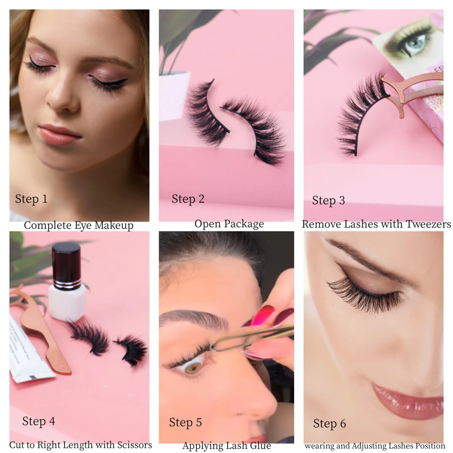 Jintong Cluster Lashes Individual Lashes Segment C/d Curl 6-16mm Length ...