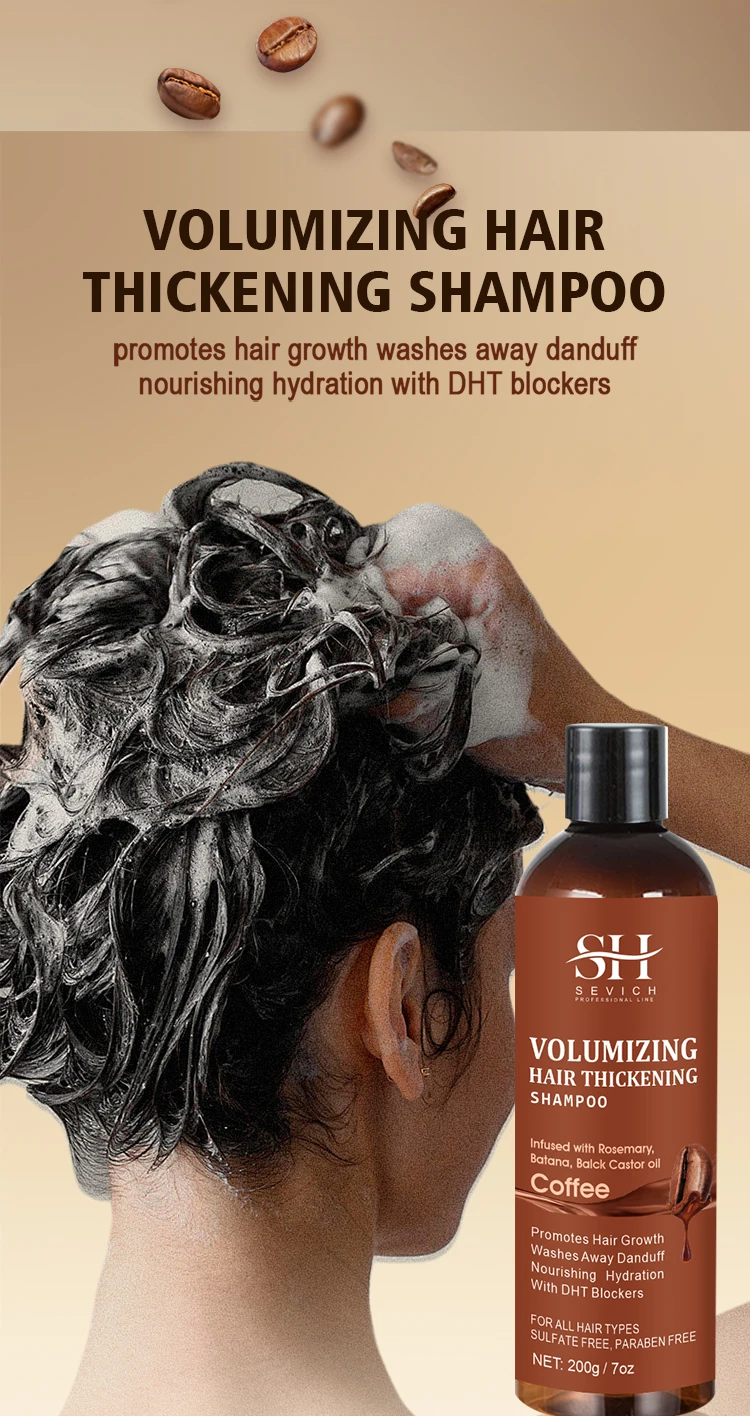Wholesale Coffee Shampoo Customizable Private Label Batana Black Castor ...