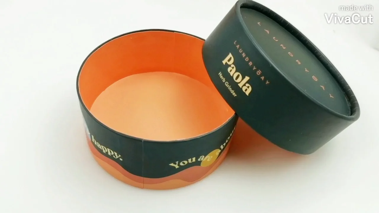 Oem Round Circle Gift Packaging Box Cardboard Cylinder Small Box ...