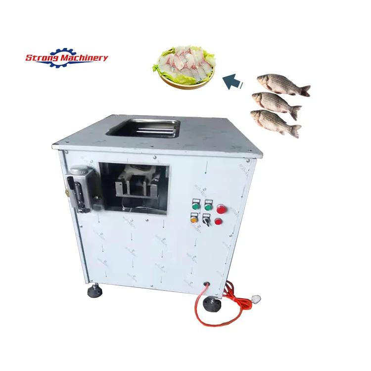 Automatic small fish cutting fillet machine fish fillet slicing machine ...