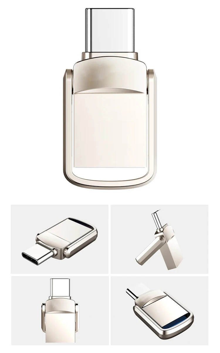 Swivel Metal 2in1 Usb Stick 4gb 8gb Otg 2.0 Key Pendrive 16gb 32gb Type ...