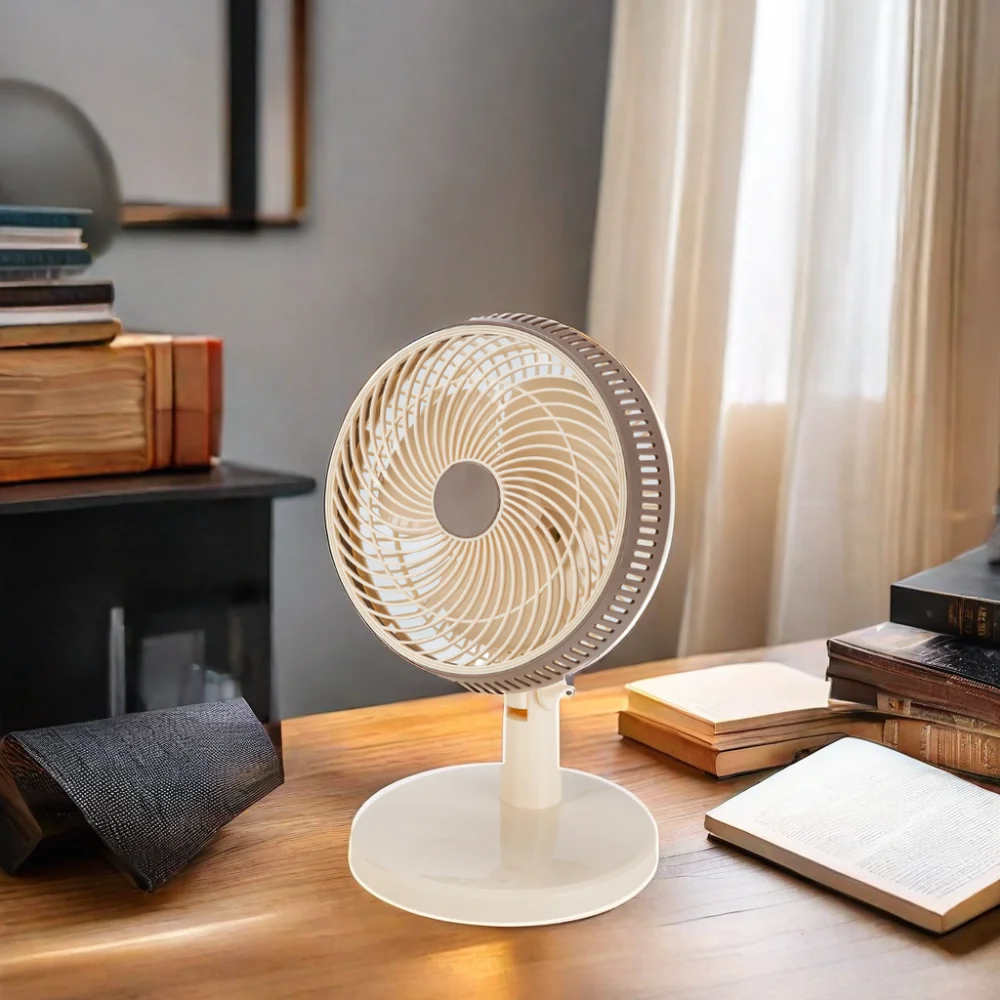 Oscillating Low Noise Mute Energy Saving Desk Cooling Fan Plastic Body ...