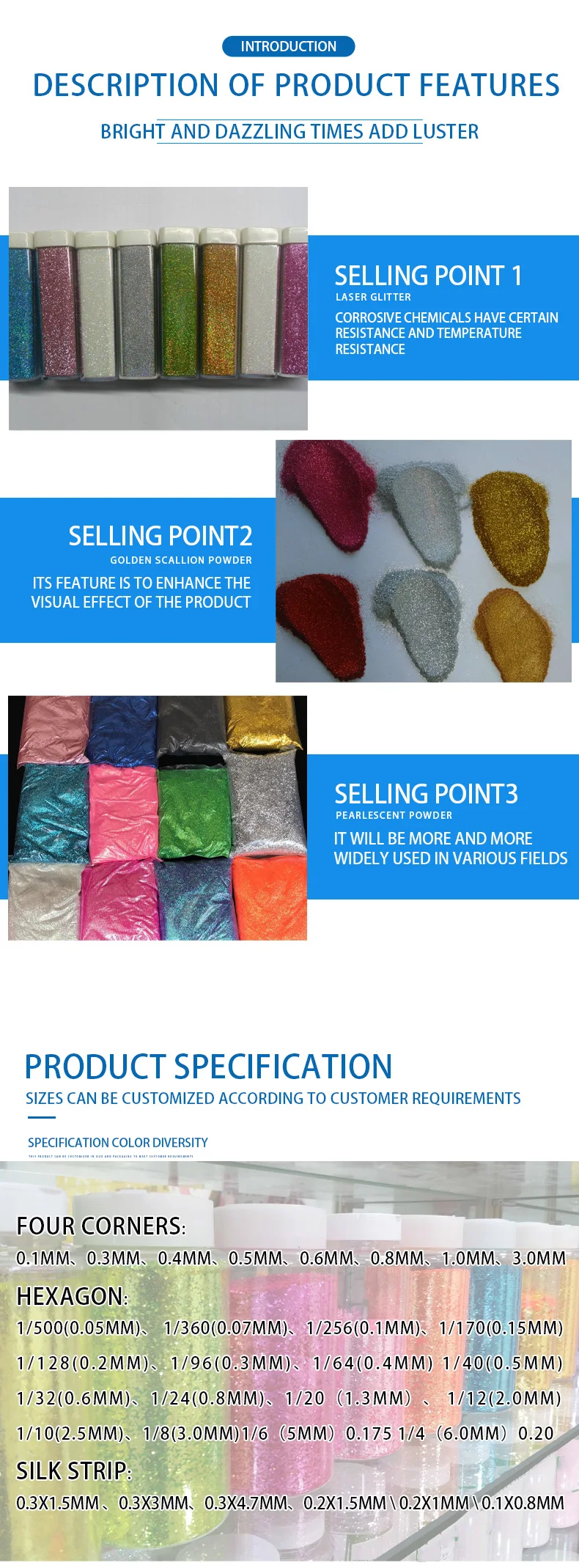 Laser Pearlescent Powder Various Colors Superfine Mica Pigment ...