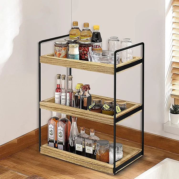 Hot Selling Display Rack,Stackable Storage Rack,Bamboo Spice Rack ...