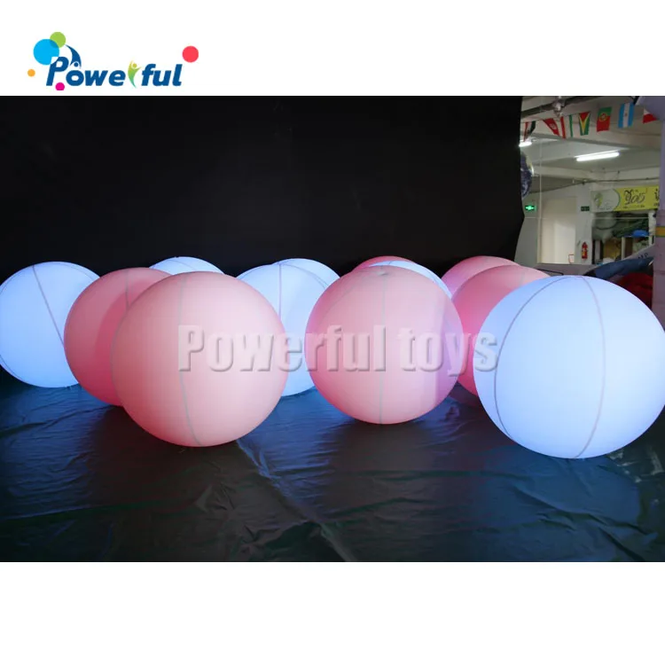 Neon-glo Light Up Led Pvc Cartoon Inflatable Bumper Ball Outdoor Beach ...