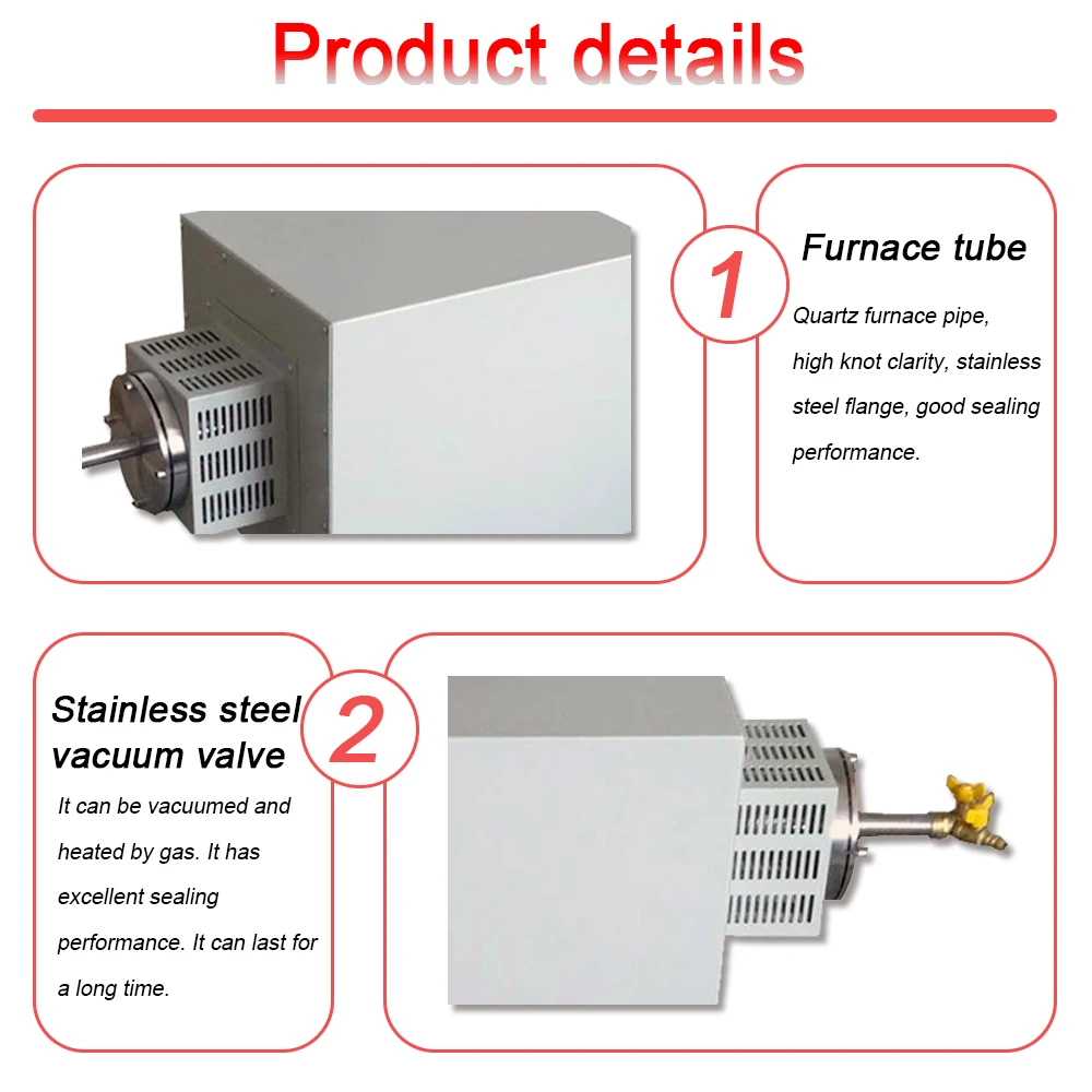 Laboratory High Temperature Energy-Saving Programmable Vacuum Tubular ...
