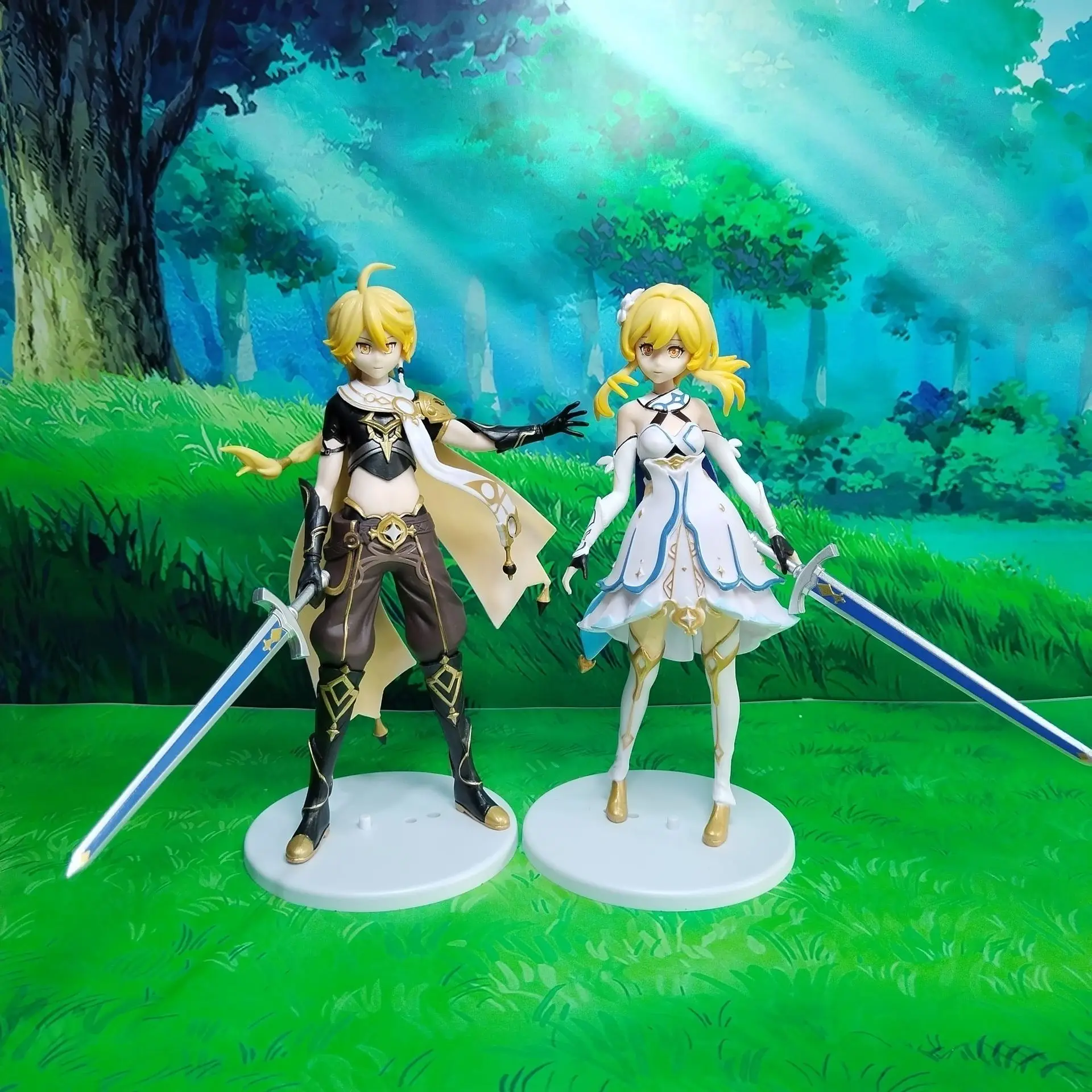 Game Cartoon Character Collectible Genshin Impact Klee Paimon Action ...