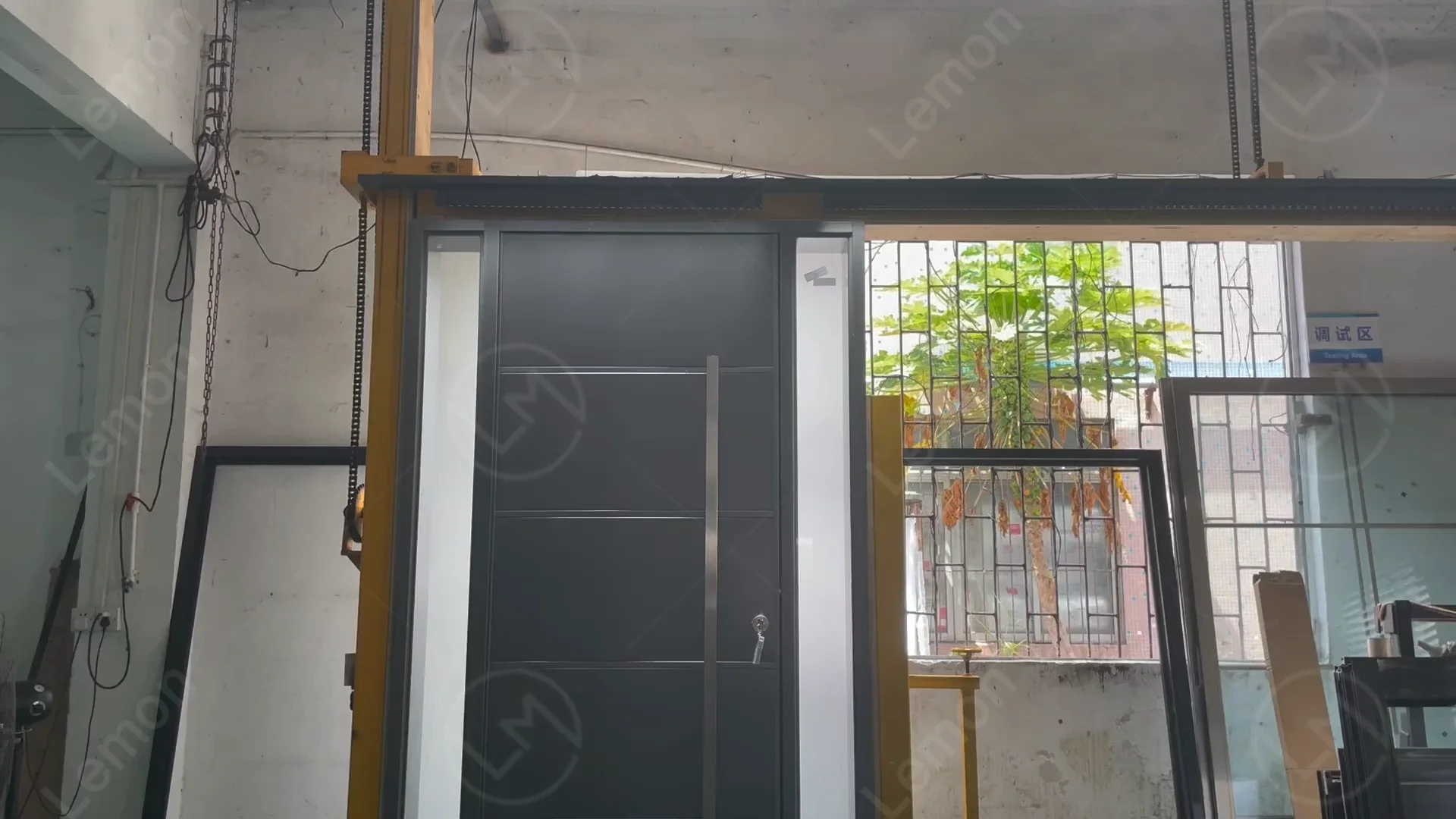 Irregular Wooden Exterior Pivot Front Entry Door Main Entrance Pivot ...