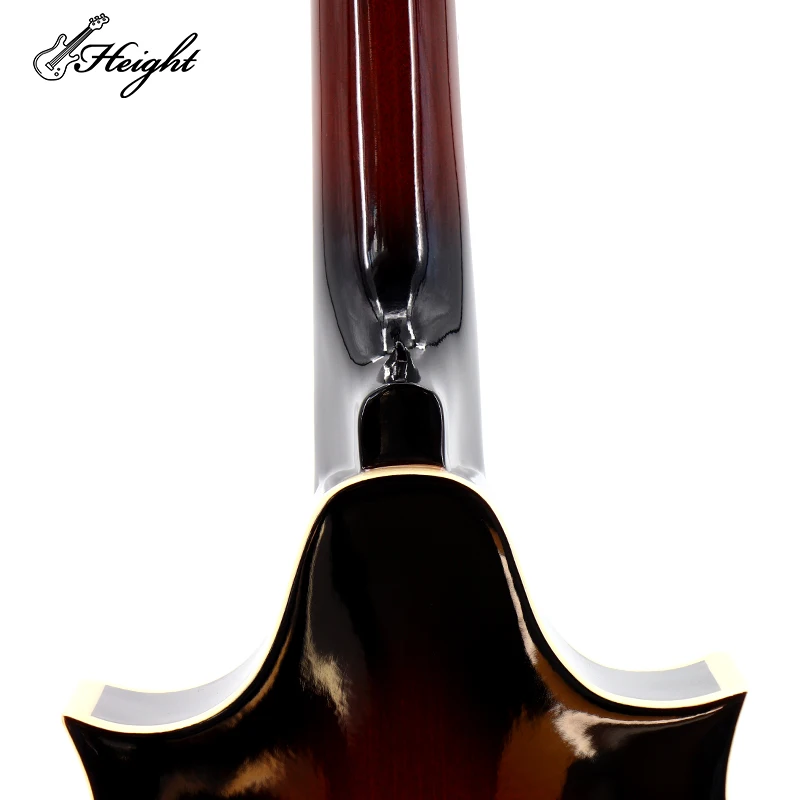 Red Electric Mandolin Instrument - Sapele Wood & Mahogany