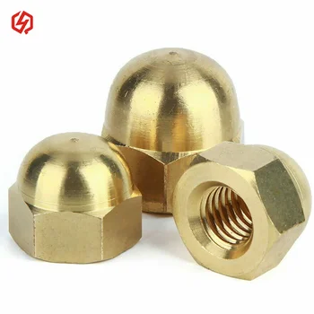Din1587 M3 M4 M5 M8 M10 M12 M14 M16 M18 M20 Solid Brass Acorn Cap Dome ...