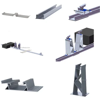 Yuens Oem Galvanised Rail Bipv Tilt Flat Roof Hook Kit Adjustable ...
