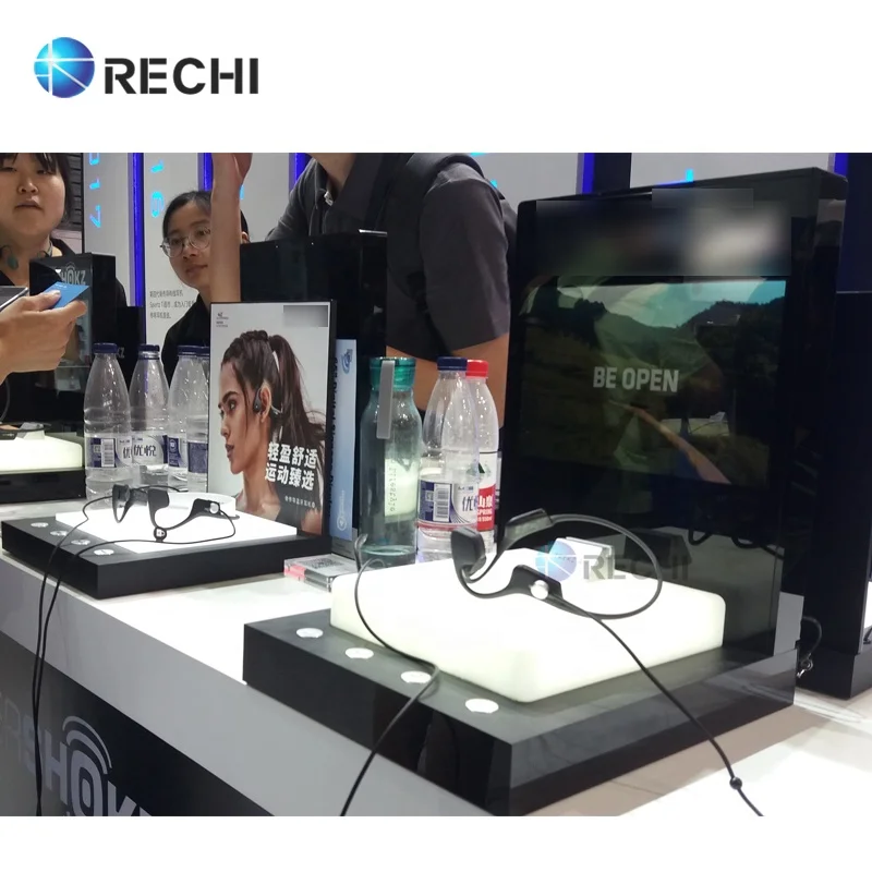 Rechi Custom Counter Acrylic Earphone Headset Display Rack Headphones ...