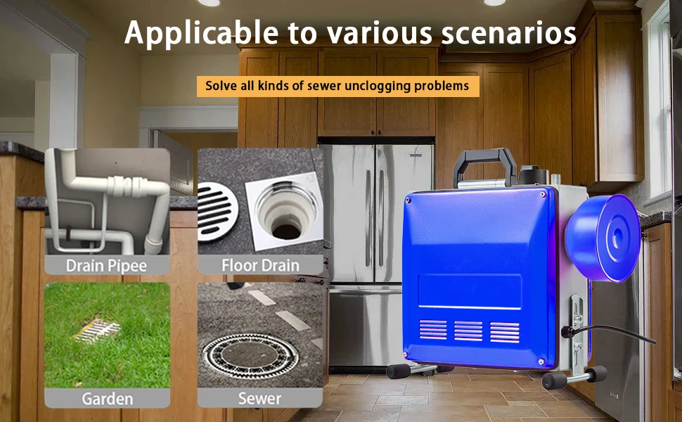 High Grade Electric Household Sewer Pipe Unclogging Machine