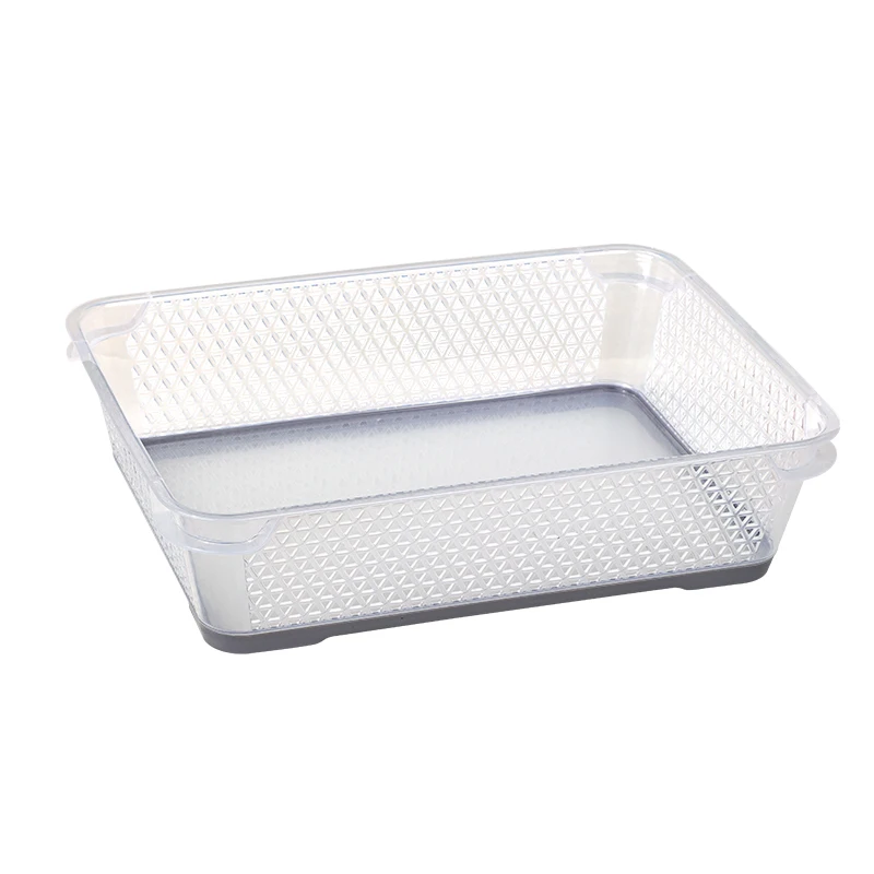 Transparent plastic square storage box for kindergarten children's art ...