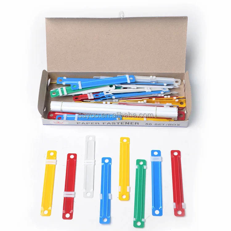 Plastic Paper Fastener for Office Stationery | Customizable OEM