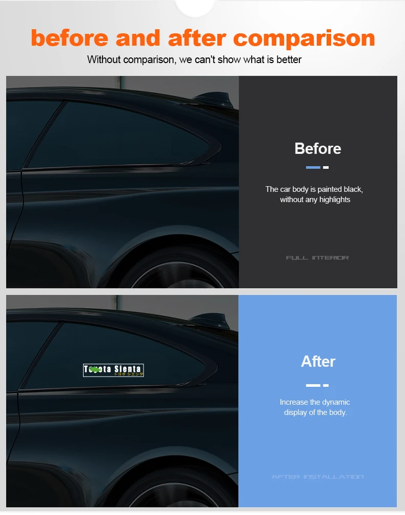 Customized El Car Window Led Interior Stickers Jdm Auto Deco Glow Panel ...