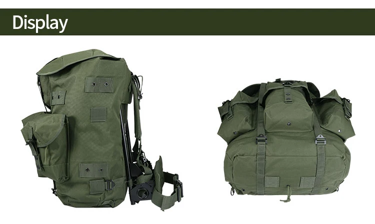YAKEDA Olive Drab Tactical Backpack Rucksack - Waterproof 56-76L Hiking ...