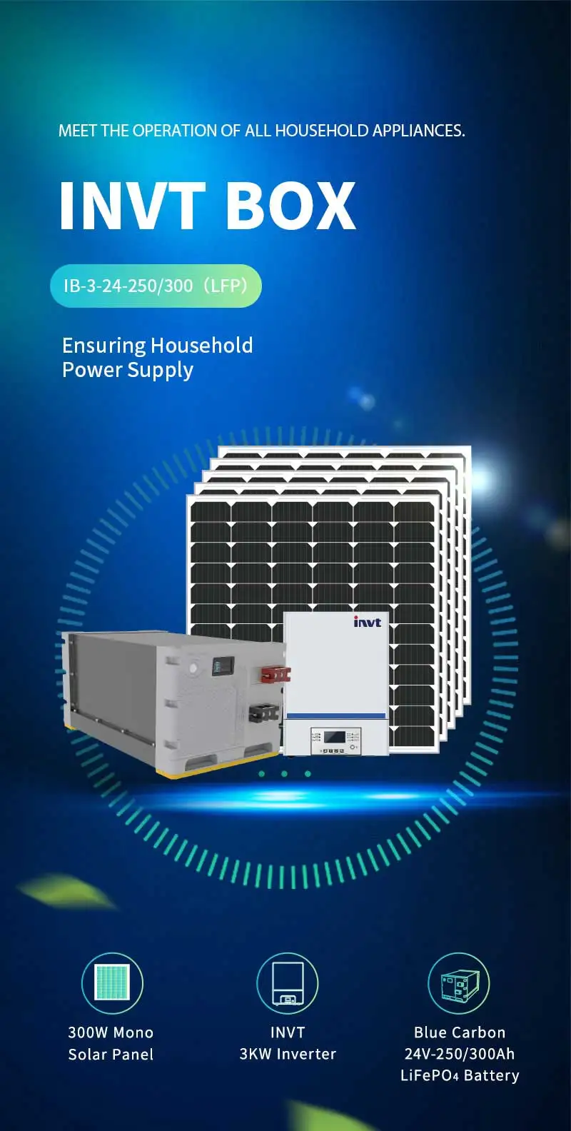 BLUE CARBON 3KW Off- Grid Solar Power System Solar System for ...