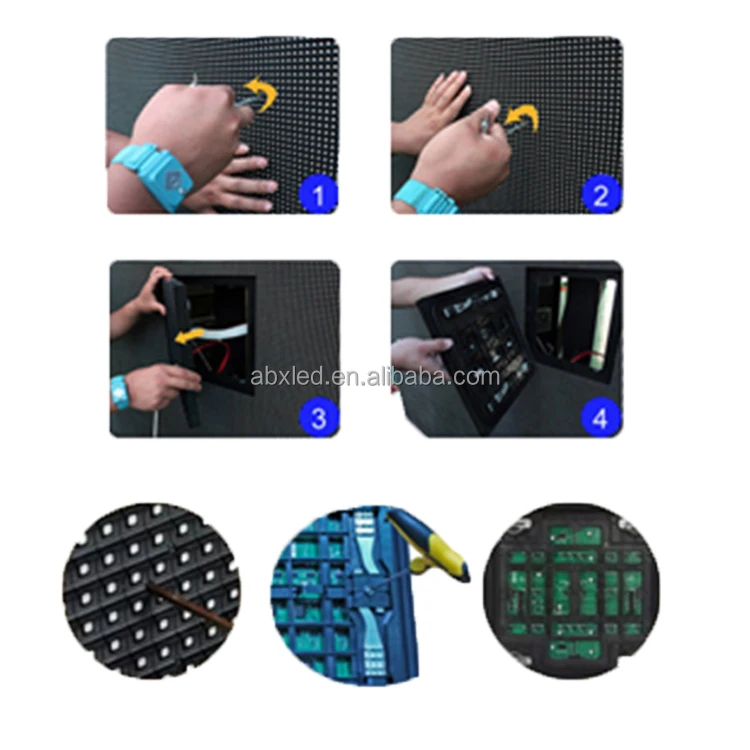 Signage Perimeter Advertising Led Banner Display 1024*1024mm P8 Led ...