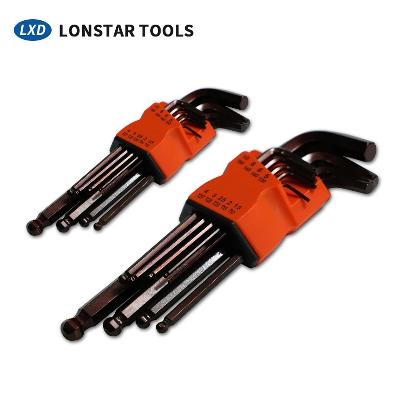 9-piece Universal L-Allen Key Triangle Wrench S2 Hex Manual Wrench Kit ...