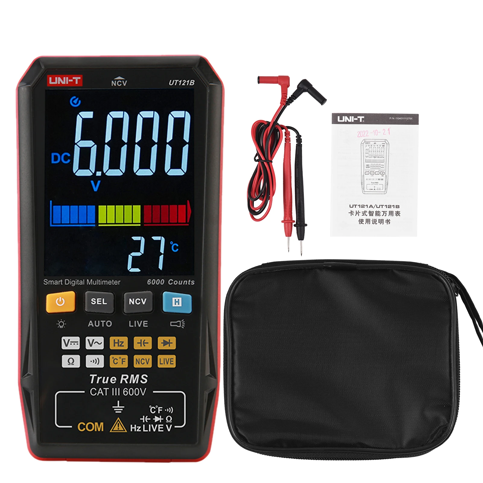 UNI-T UT121B Smart Digital Multimeter - Portable & Versatile