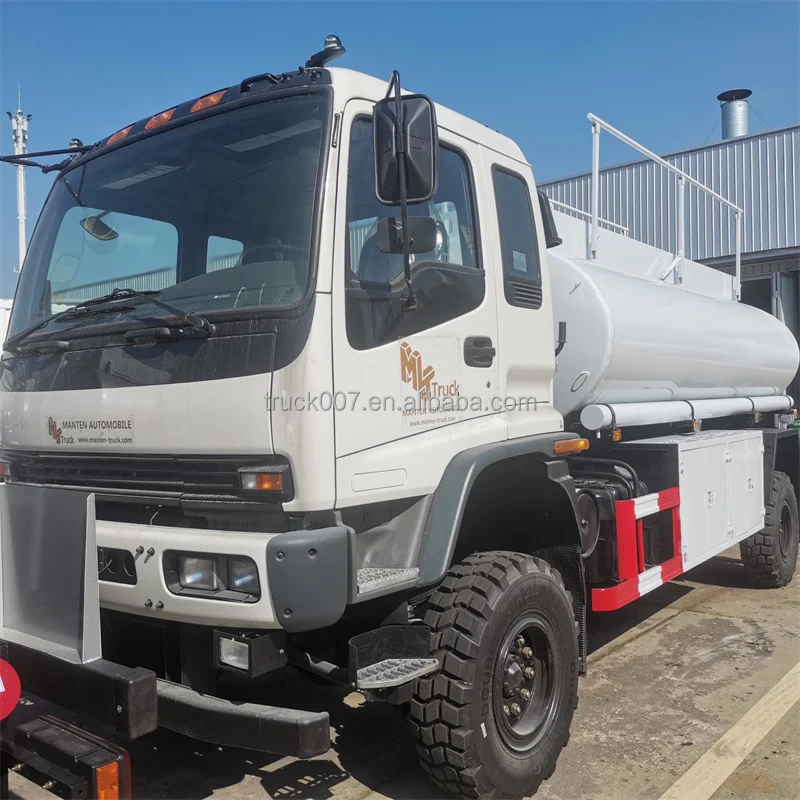 Top Quality 4x4 Japan Isuzu 10000liters Off Road Fuel Tanker Gasoline ...