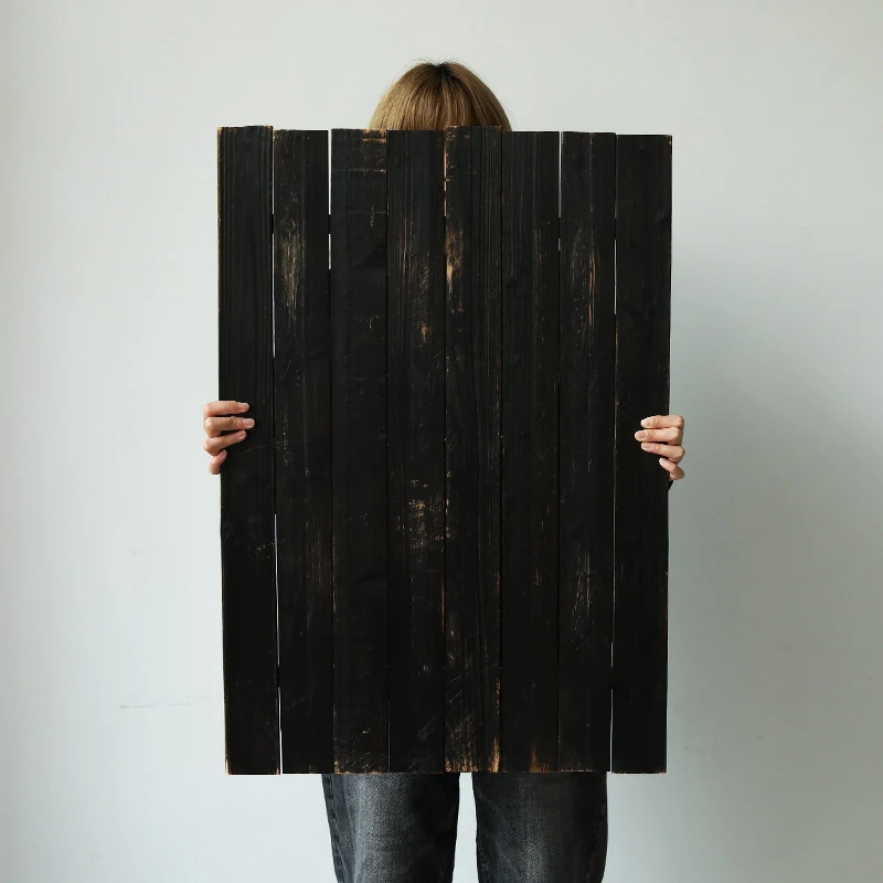 60*80cm Black Solid Wood Background Board for Food Cosmetic Gift ...