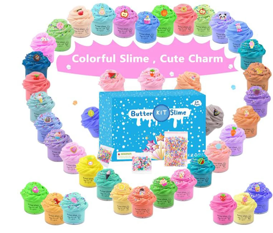 Mini Butter Slime Kit 45 Pack Scented Party Favor Gifts Diy Putty Toys ...