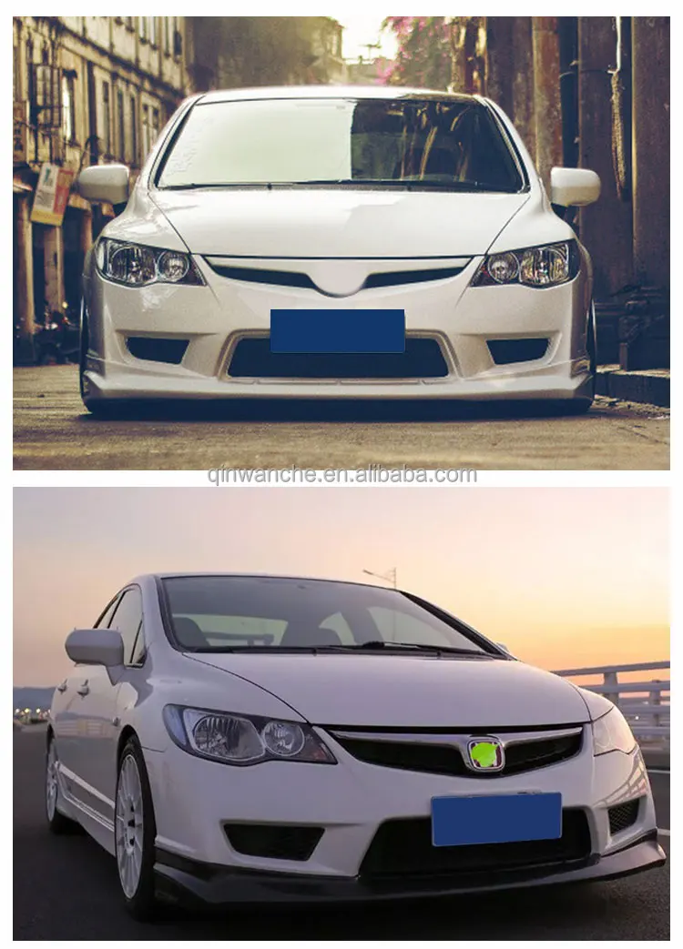 Typer Style Front Bumper Rear Bumper Side Skirts Face Kit For Honda ...