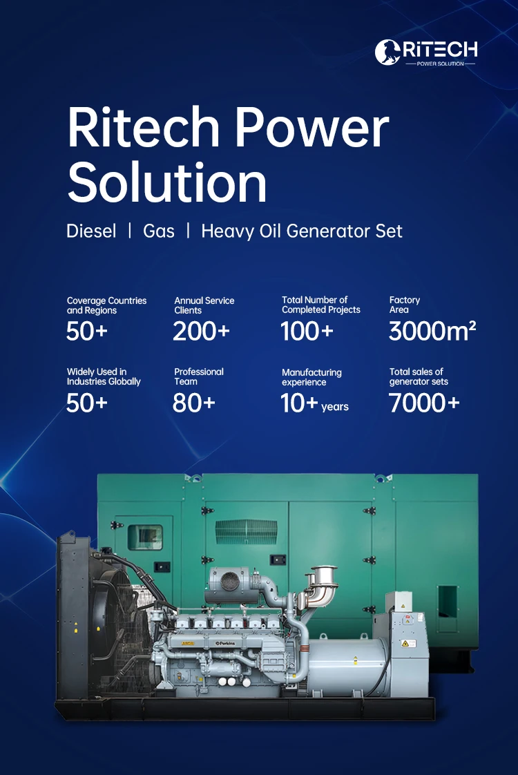 Ritech 250kva 200kw Industrial Water Cooled Emergency Standby Diesel ...