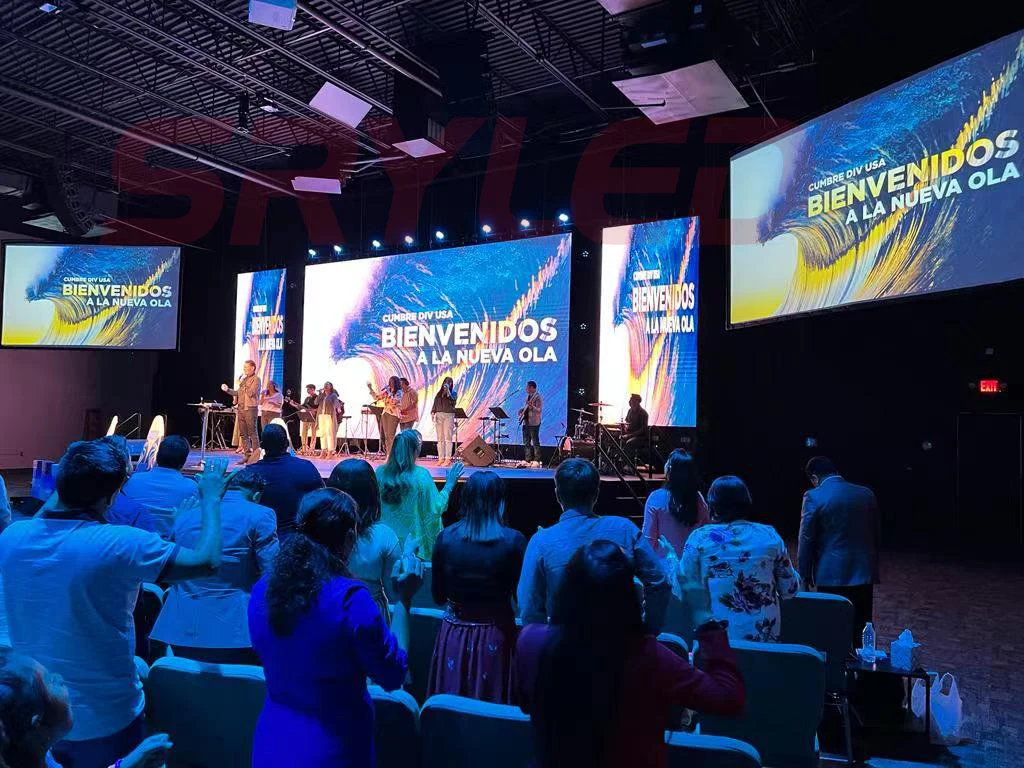 Indoor Event Concert Stage Wedding Backdrop LED Video Wall