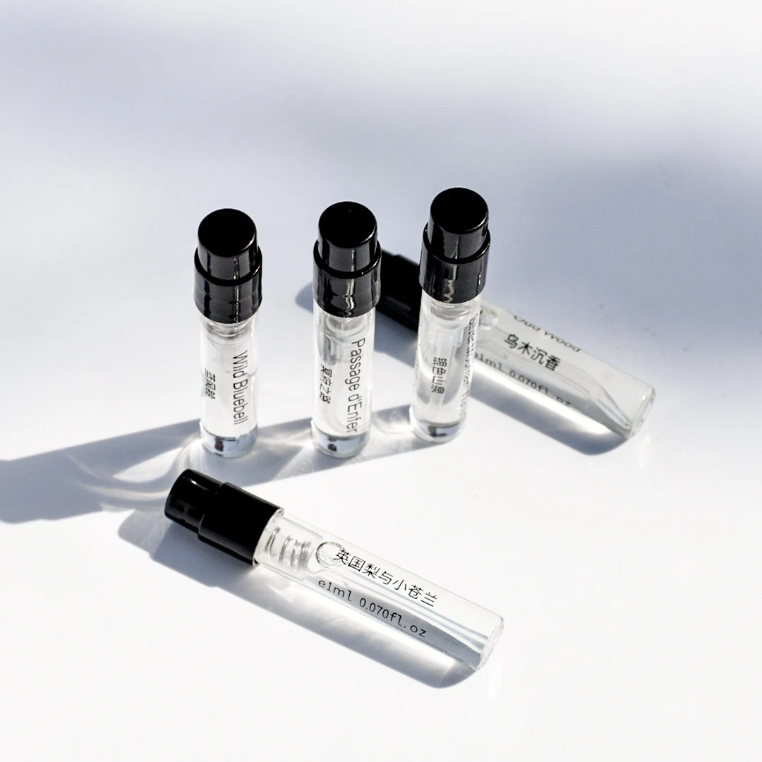 Wholesale In Stock 2ml Mini Glass Vials Perfume Sample Pray Bottle Loge ...