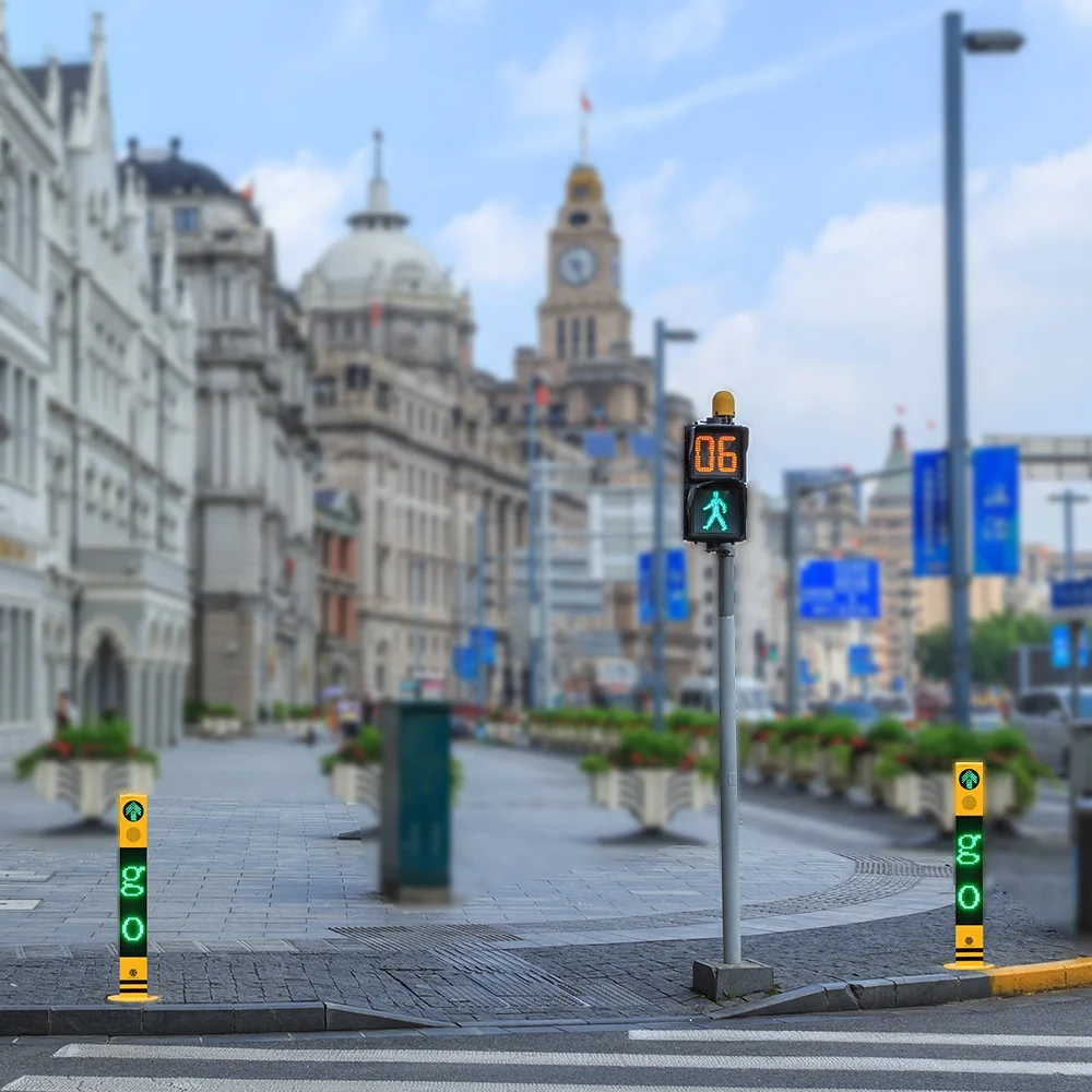 Intelligent Pedestrian Warning System New Zebra Crossing Warning Lights ...