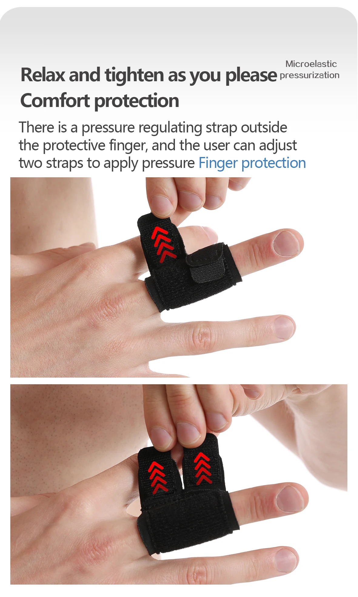 Moving Finger Guard Supports Fixed Pressurization Finger Sleeves ...