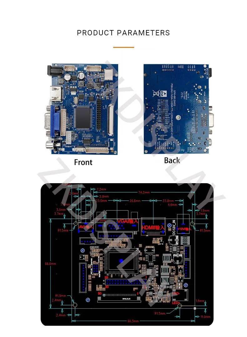 Zkdisplay Rgb & Lvds 30/40/50/60-pin Lcd Controller Board & Driver – Oem