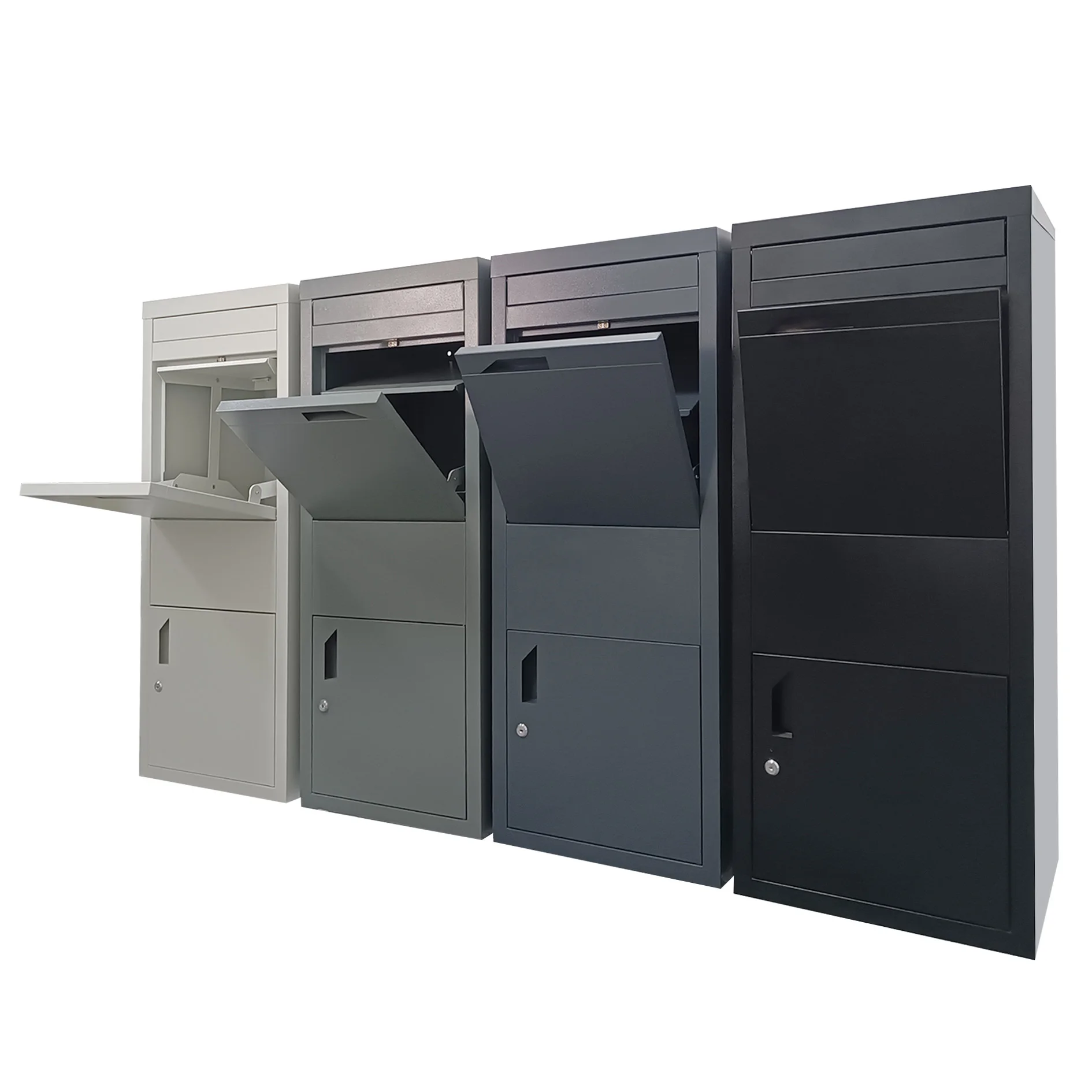 Outdoor Metal Modern Security Packing Letter Box Outdoor Mailbox Post ...