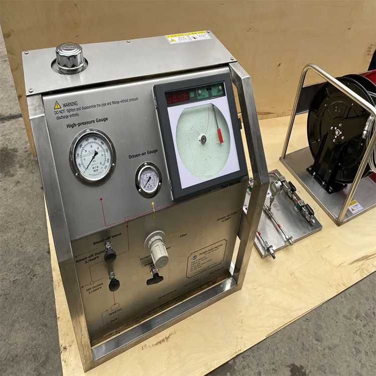 45000psi Air Operated Hydro Test System Equipment with Mechanical ...