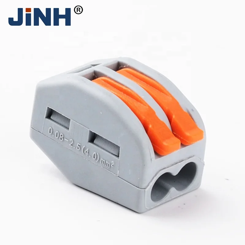 JINH Wire Terminal Block Connector 2P Push-in Quick Lever Terminal Blocks for Lighting ...