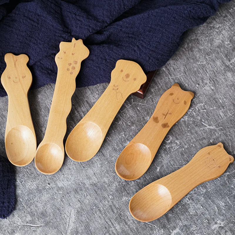 Natural Biodegradable Bulk Acacia Wood Spoon/forks/knives Mini Wooden ...