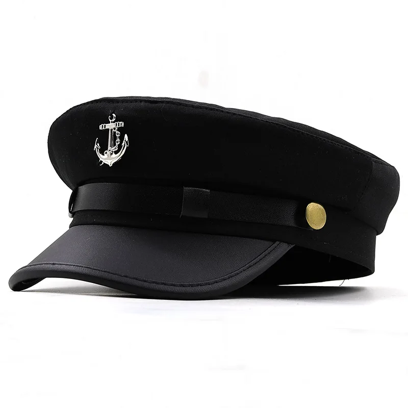 Custom Adult Yacht Ship Sailor Captain Costume Sailor Ship Skipper Caps ...