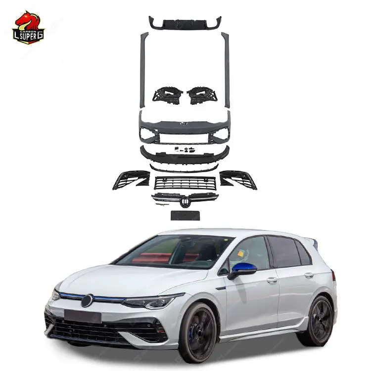 Upgrade To 8r Style Body Kit For Volkswagen Golf 8 Body Kit Front ...