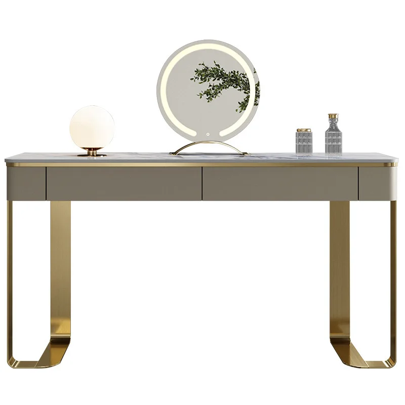 MR Modern Stainless Steel Dressing Table Set Bedroom Makeup Table ...