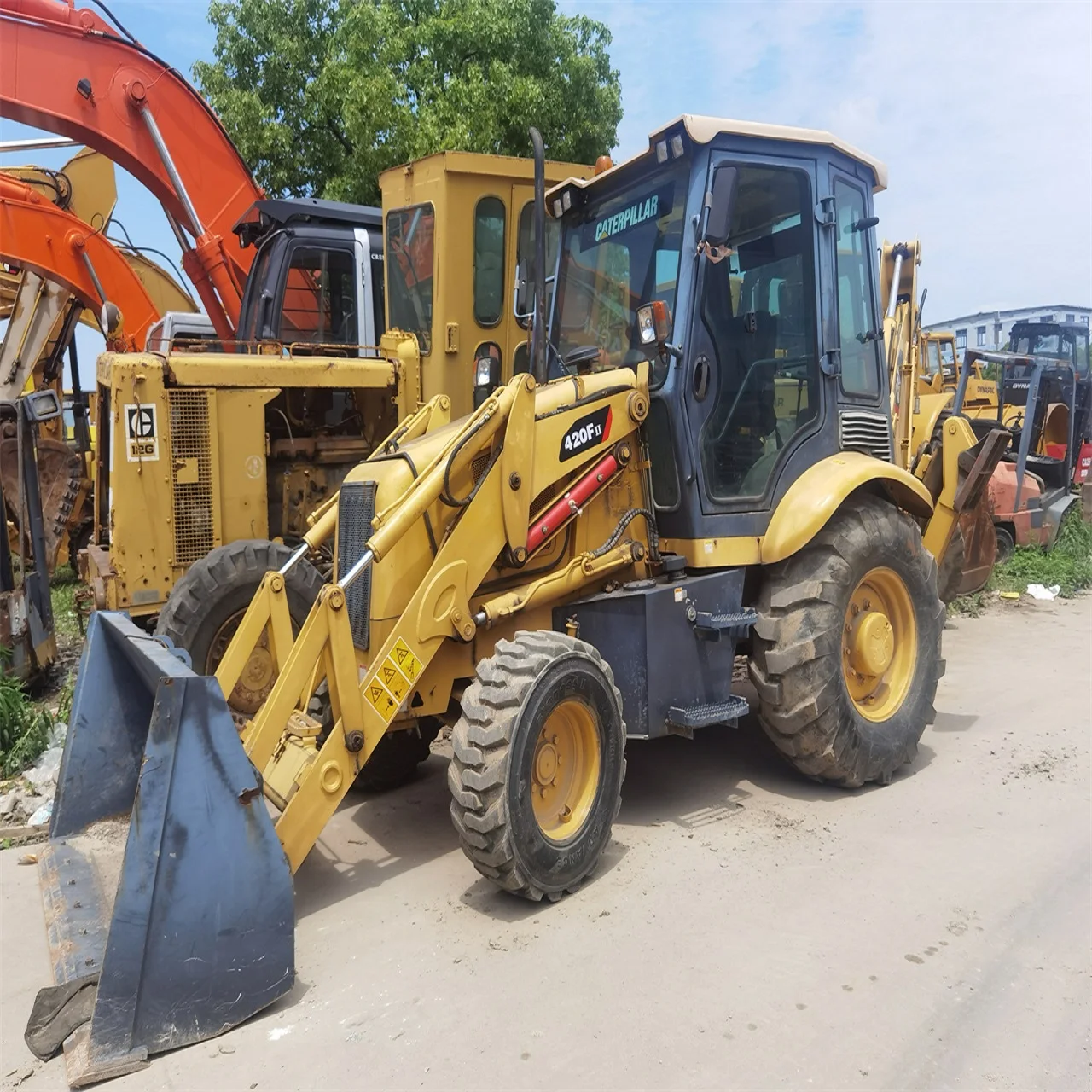 Original Paint Japan Caterpillar Backhoe Loader Second Hand Cat420f ...