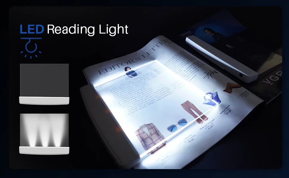 Portable LED Book Night Light Reading Lamp Bedroom Book Lights for Home ...