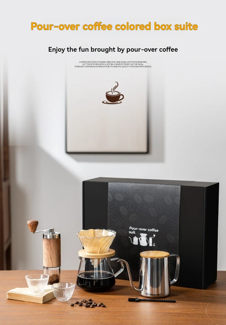Portable Hand Brewed Coffee Set Luxury Gift Box Exquisite Handmade ...